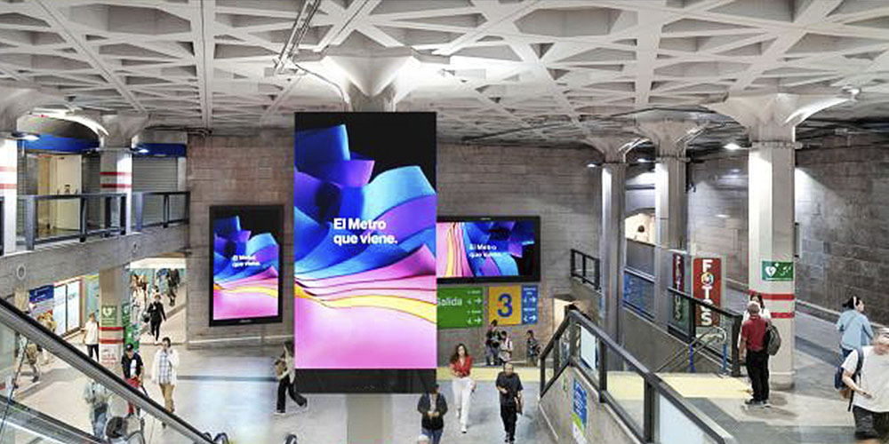 Publicidad Metro Madrid Digital Circuito Icónico Nuevos Ministerios ...
